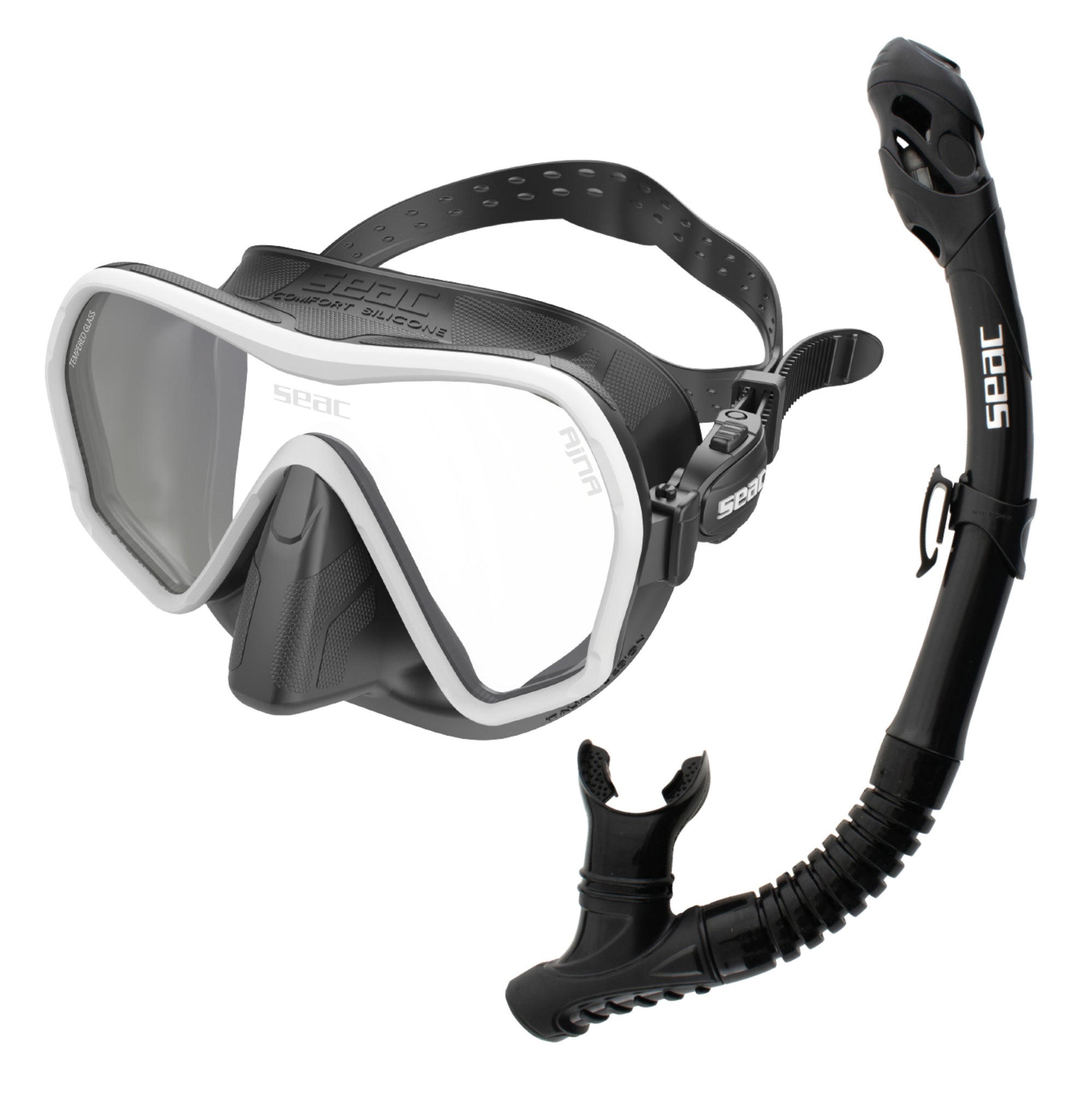 SEAC Ajna Frameless Dry Snorkelling Set